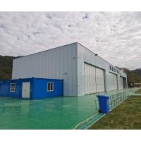 China Prefabricated Steel Structure Aircraft Hangar 50 Year Service Life Large Span for sale