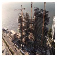 China Light Steel Structure High-Rise Prefab Building 30m Span Customizable Hotel for sale