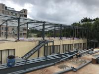 China Stable H-Beam Prefabricated Construction Warehouse For Material Storage for sale