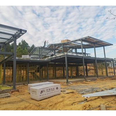 China Custom Steel Structure Villa Modular Prefabricated House 75mm EPS Panel for sale