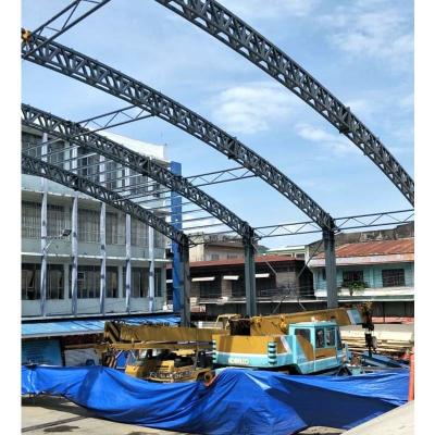 China Light Steel Frame Basketball Court Building Steel Structure 30m Span Sports Infrastructure for sale