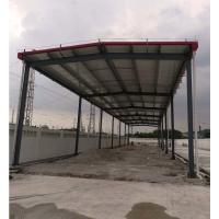 China Multistory Steel Carport Structure Q345B Frame 50mm PU Sandwich Panel for Commercial Use for sale