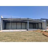 China Custom Steel Aircraft Hangar Building 50mm PU Sandwich Panel Weatherproof for sale