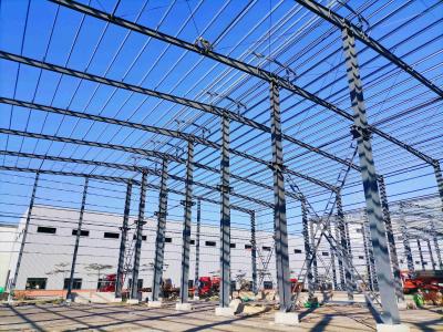 China High Strength Galvanized Steel Portal Frame Large Span Factory Building 50mm Sandwich Panel for sale