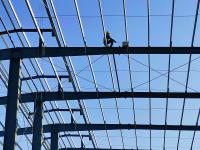 China High Strength Galvanized Steel Portal Frame Large Span Factory Building 50mm Sandwich Panel for sale