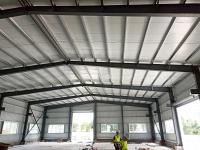 China Steel Structure Galvanized Warehouse With Electric Shutter Door for sale
