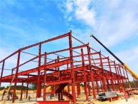 China Portal Frame Warehouse Prefabricated Steel Building Structures for Agriculture 20m Span for sale