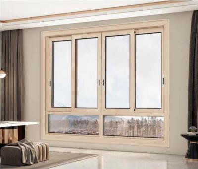 China 80mm Thermal Break Aluminum Alloy Sliding Window 1.4mm Wall Thickness Insulated Glass for Balcony Kitchen for sale