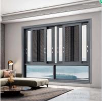 China Aluminum Alloy Thermal Insulation Sliding Window with Screen 2.0mm Profile 5mm+12A+5mm Glass for sale