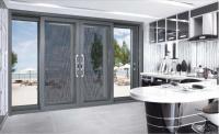 China Aluminum Alloy Heat Insulating Sound Reducing Sliding Doors 2.0mm Profile 5mm+12A+5mm Glass for sale