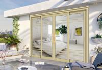 China Aluminum Alloy 6063-T5 Heavy Duty Sliding Doors 2.5mm Profile 105-195mm Frame for Balcony Living Room for sale