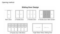 China Aluminum Alloy 6063-T5 Heavy Duty Sliding Doors 2.5mm Profile 105-195mm Frame for Balcony Living Room for sale