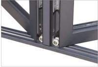 China Aluminum Alloy Folding Door Partition 65mm Frame 2.0mm Wall Thickness for Shopping Malls Offices for sale