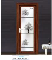 China Bathroom Aluminum Alloy Swing Door 2.0mm Wall Thickness Customizable Patterns for sale