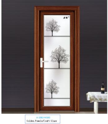 China Bathroom Aluminum Alloy Swing Door 2.0mm Wall Thickness Customizable Patterns for sale
