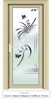 China Bathroom Aluminum Alloy Swing Door 2.0mm Wall Thickness Customizable Patterns for sale