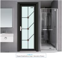 China Bathroom Aluminum Alloy Swing Door 2.0mm Wall Thickness Customizable Patterns for sale
