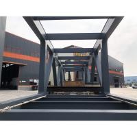 China Steel Structure Pedestrian Bridge Long Span Metal Walkway Q235B 1.1m Handrail for sale