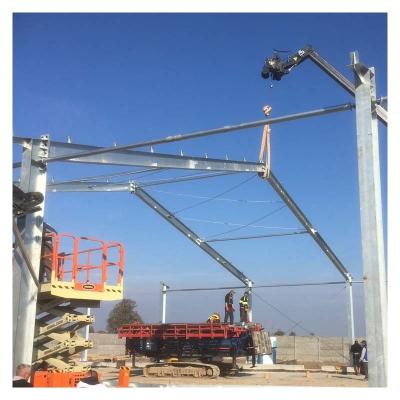 China Prefabricated Steel Poultry House Large Capacity H Beam Frame Animal Farm Shed Q235 Q355 for sale