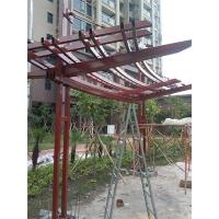 China Steel Structure Garden Shed Custom Grid Anti-Corrosion Outdoor Corridor Gallery 50 Year Service Life for sale