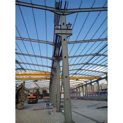 China Prefabricated Steel Structure Workshop H-Shaped Steel Beam Q235B Q355B 50-Year Durability for sale