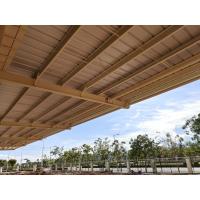 China Commercial Outdoor Terrace Awning Mall Hotel Entrance Steel Canopy Q345B 250mm Column for sale
