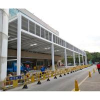 China Commercial Outdoor Terrace Awning Mall Hotel Entrance Steel Canopy 250x250mm Column for sale