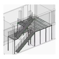 China Steel Structure Mezzanine Floor Platform for Warehouse Industrial Storage 55-65ft Span for sale