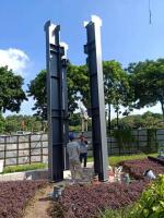 China Hot Dipped Galvanized Steel Water Tank Tower Structure Frame 200x100mm Column for sale