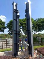 China Hot Dipped Galvanized Steel Water Tank Tower Structure Frame 200x100mm Column for sale