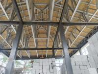 China Light Steel Frame Prefabricated Luxury Villa Two Storey House 100x3.0mm Column for sale