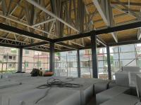 China Light Steel Frame Prefabricated Luxury Villa Two Storey House 100x3.0mm Column for sale