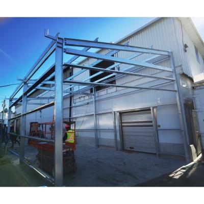 China Custom Designed Pitched Roof Steel Frame Fabrication for Small Warehouse 12-18m Span for sale