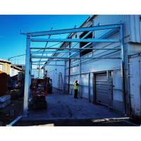 China Custom Designed Pitched Roof Steel Frame Fabrication for Small Warehouse 12-18m Span for sale