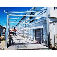 China Custom Designed Pitched Roof Steel Frame Fabrication for Small Warehouse 12-18m Span for sale