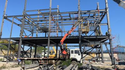 China Steel Structure Multi-Storey Prefabricated Warehouse Building Q345 8mm for sale