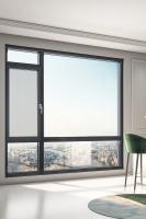 China Aluminum Alloy Casement Window 6063-T5 2.0mm with Hidden Screen Easy Clean Removable for sale