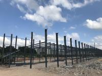 China Prefabricated Steel Frame Workshop 250-450sqm Fire Resistant Storage Building for sale