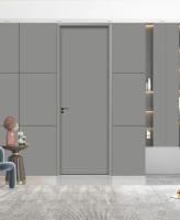 China Carbon Crystal Room Door Sound Insulation 1.4mm Aluminum Alloy Frame Moisture-Proof Heat Preservation for sale
