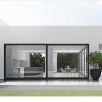China 150 Electric Sliding Door Panoramic Aluminum Alloy 5000Pa Wind Resistance for Large Balcony for sale