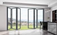 China 65 Series Anti-Pinch Folding Door 6063-T6 Aluminum Alloy Double Tempered Glass for Villa for sale