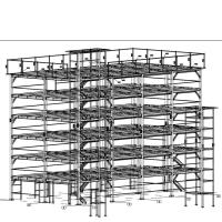 China High-Rise Prefabricated Steel Frame Building for Hotel Office 7+ Floors Q345B for sale