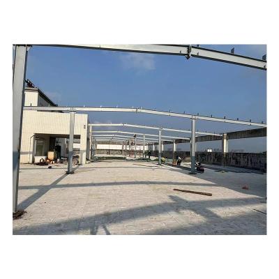 China Customized Steel Framed Warehouse with Sliding Door Q235 H Steel 50 Year Lifetime for sale