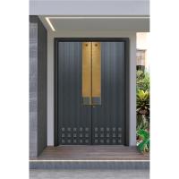 China Modern Stainless Steel Entrance Door with Smart Lock for Front Gate 900x2100mm for sale