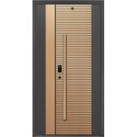 China Modern Stainless Steel Entrance Door with Smart Lock for Front Gate 900x2100mm for sale