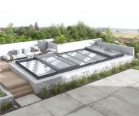 China Double Glazed Aluminum Electric Skylight Roof 6063-T6 for Hospital Restaurant Hotel Terrace for sale