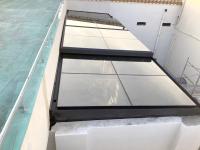 China Double Glazed Aluminum Electric Skylight Roof 6063-T6 for Hospital Restaurant Hotel Terrace for sale