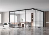 China Slim Frame Aluminum Minimalist Sliding Door 6063-T6 Alloy for Villa Hotel Office 40dB Sound Insulation for sale