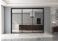 China Slim Frame Aluminum Minimalist Sliding Door 6063-T6 Alloy for Villa Hotel Office 40dB Sound Insulation for sale