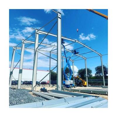 China Prefab Steel Structure Warehouse Q235 Q345 H Beam Cement Steel Sheet Floor 50 Year Life for sale